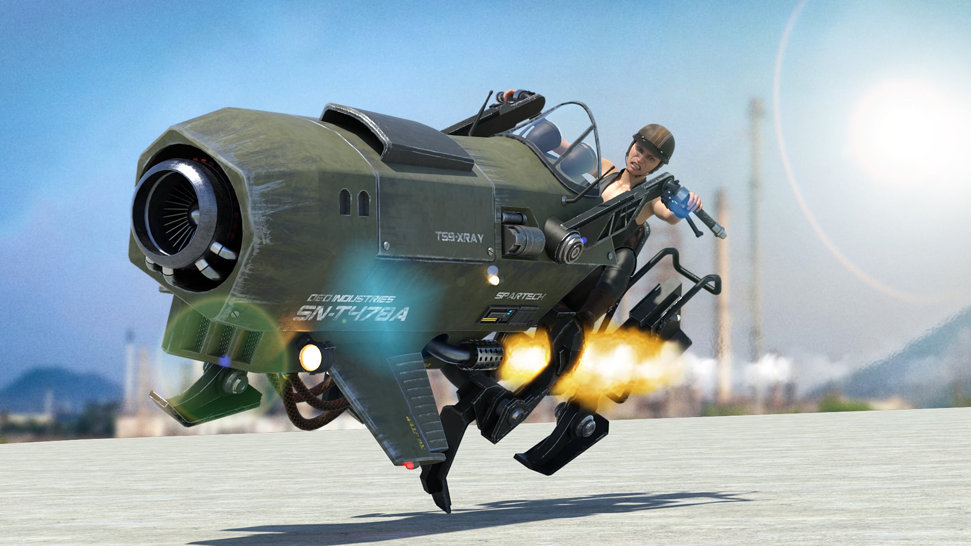 Sci-Fi Jumper Vehicle | Daz 3D