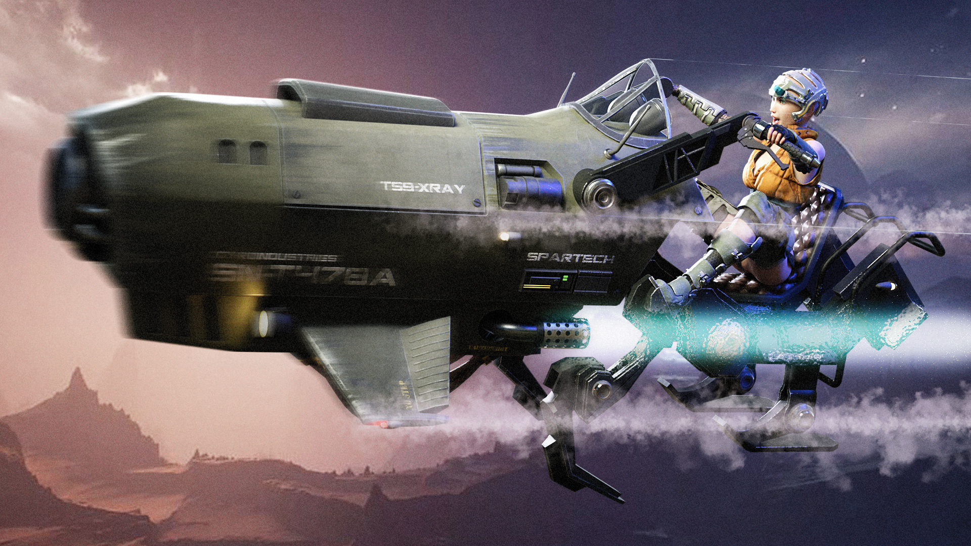 Sci-Fi Jumper Vehicle | Daz 3D