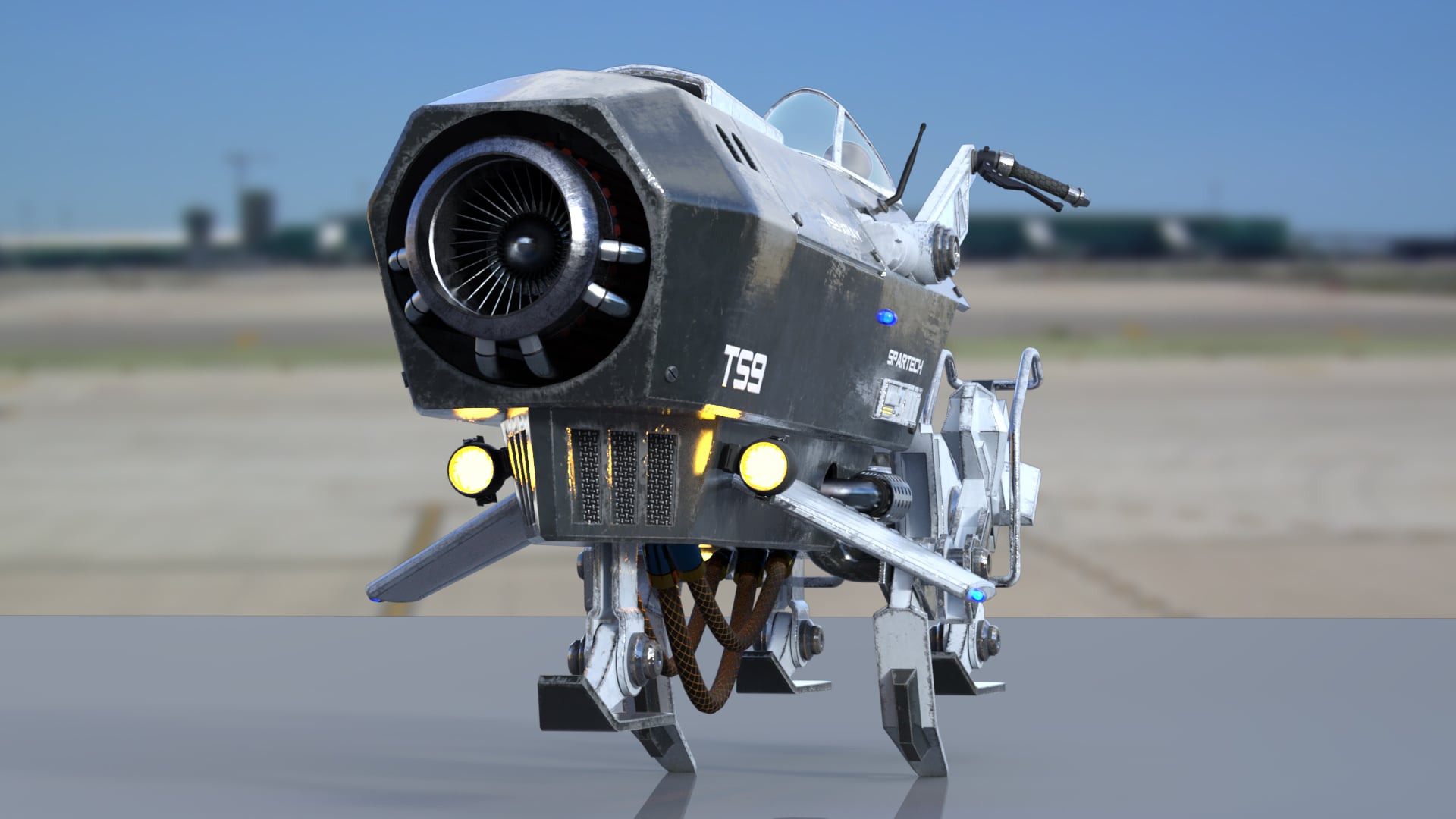 Sci-Fi Jumper Vehicle - Texture Pack | Daz 3D