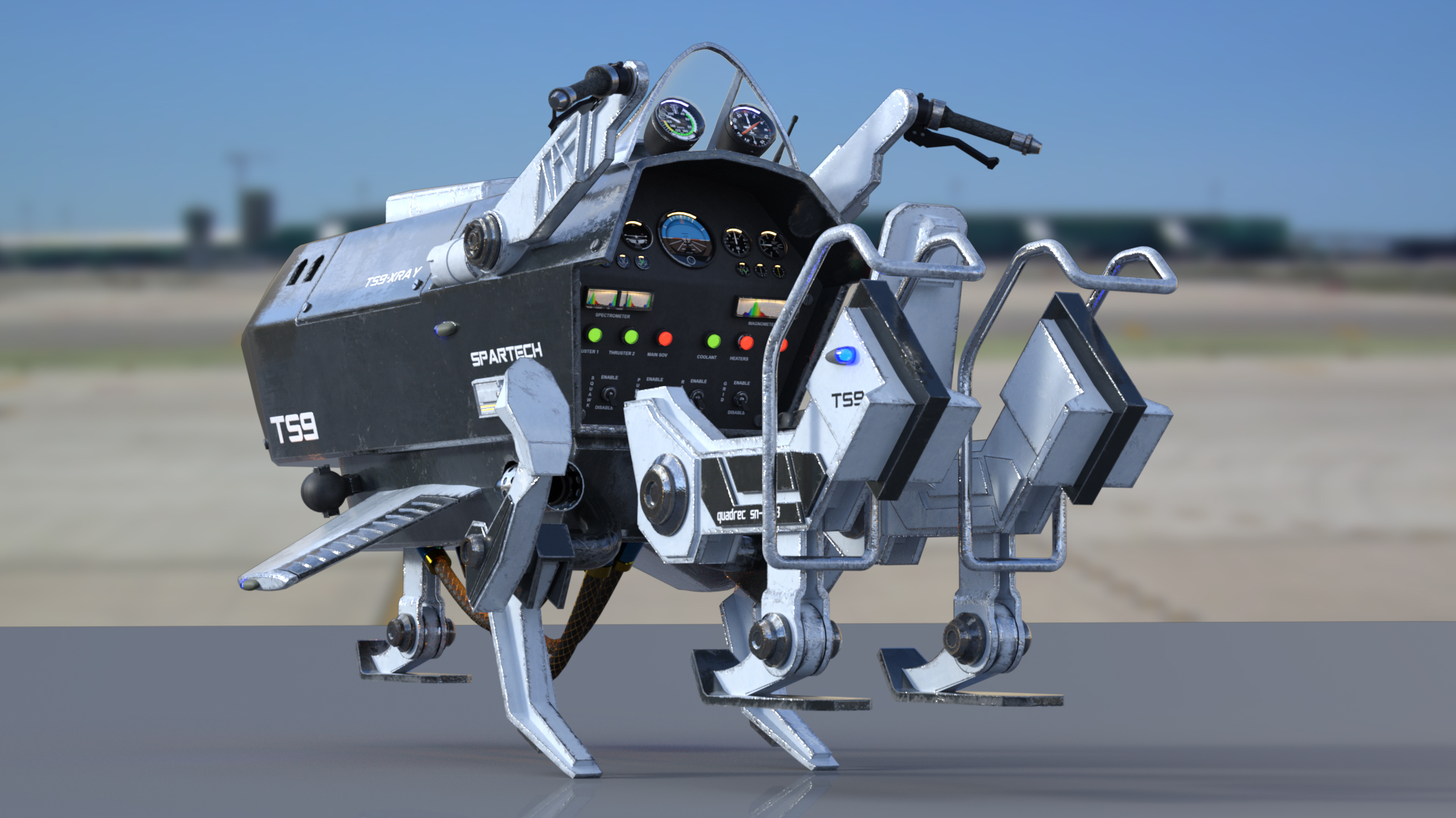 Sci-Fi Jumper Vehicle - Texture Pack | Daz 3D