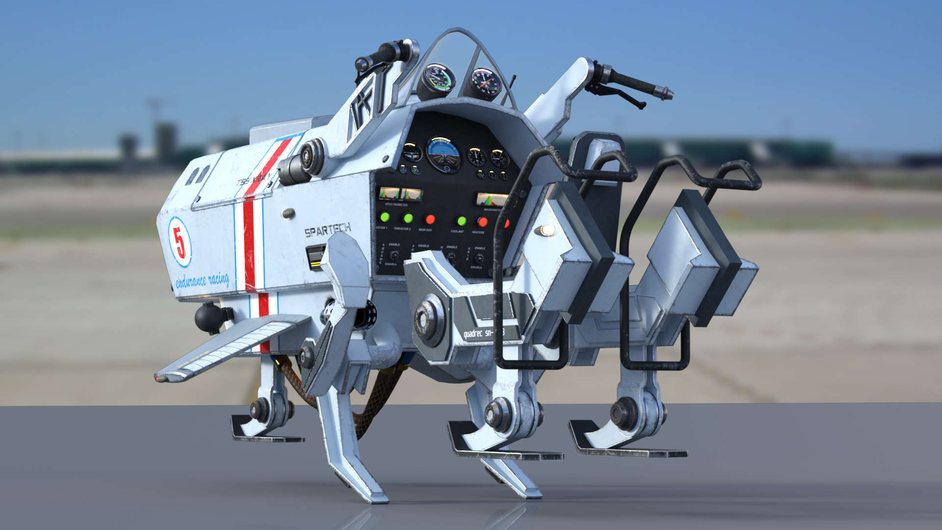 Sci-Fi Jumper Vehicle - Texture Pack | Daz 3D