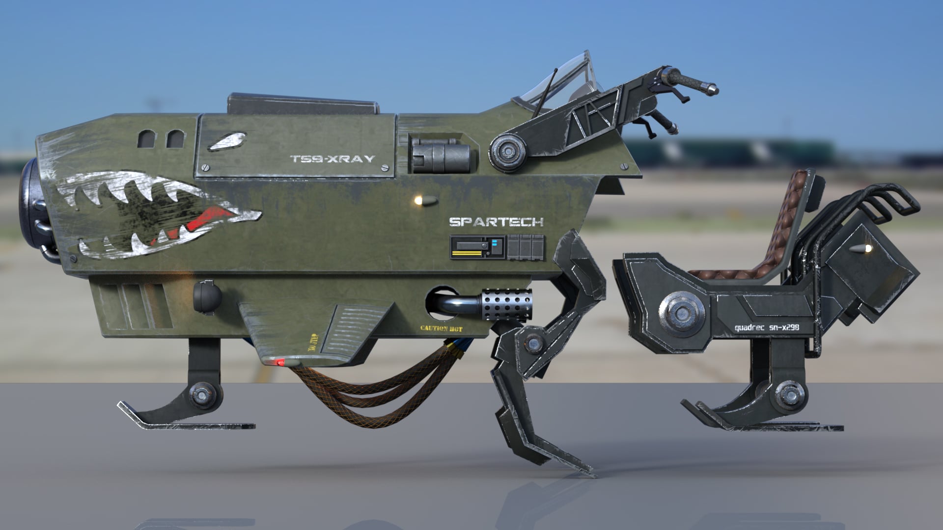Sci-Fi Jumper Vehicle - Texture Pack | Daz 3D