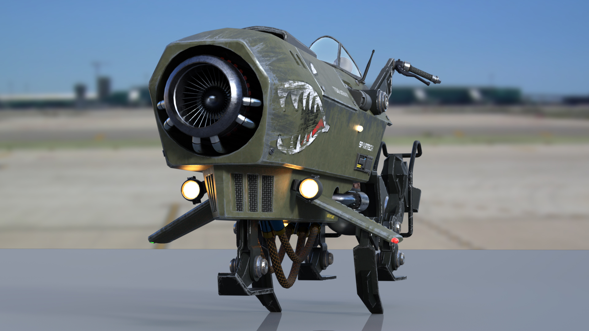 Sci-Fi Jumper Vehicle - Texture Pack | Daz 3D