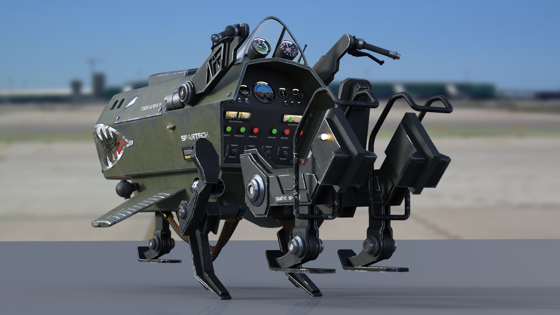 Sci-Fi Jumper Vehicle - Texture Pack | Daz 3D