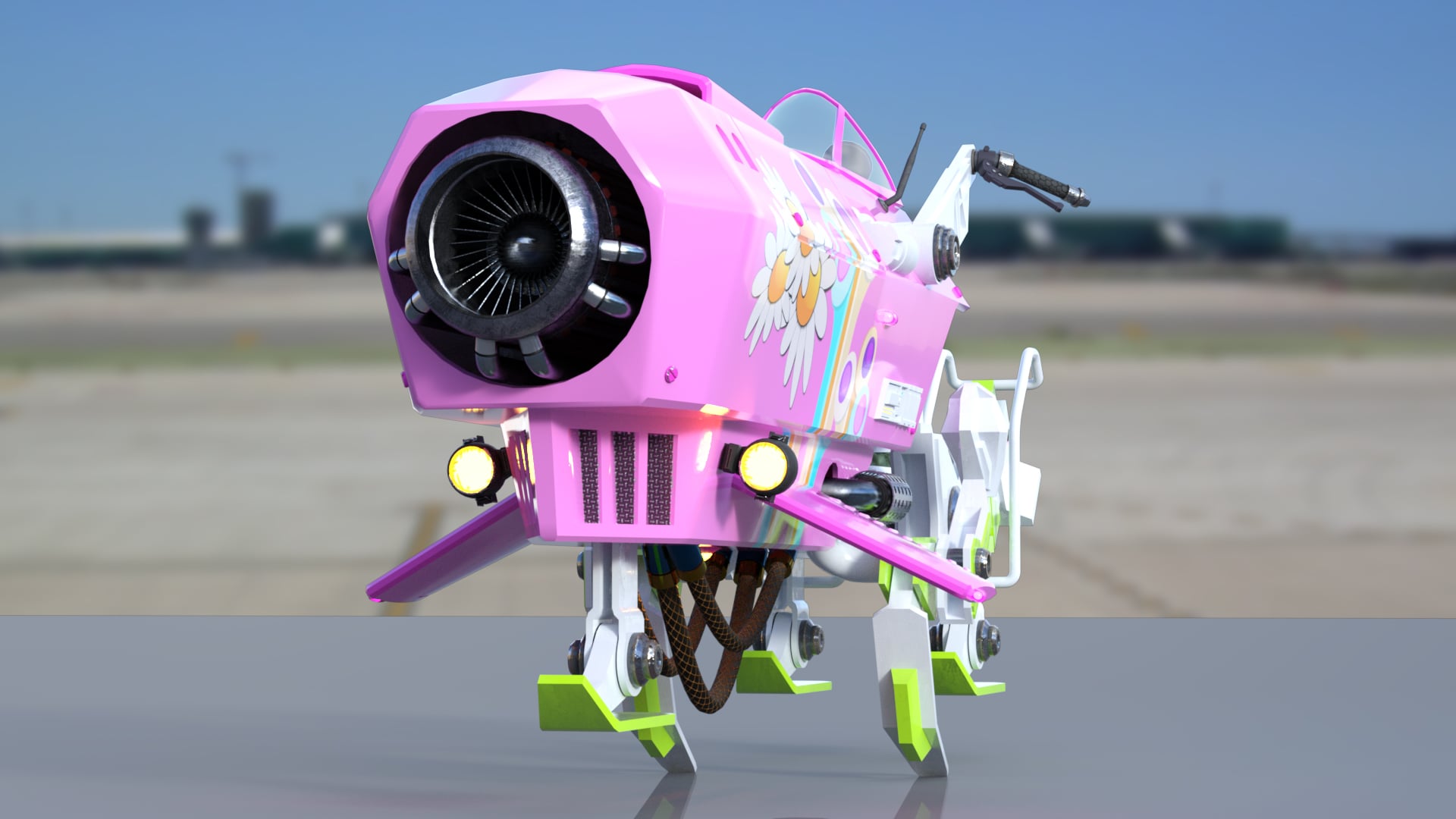 Sci-Fi Jumper Vehicle - Texture Pack | Daz 3D