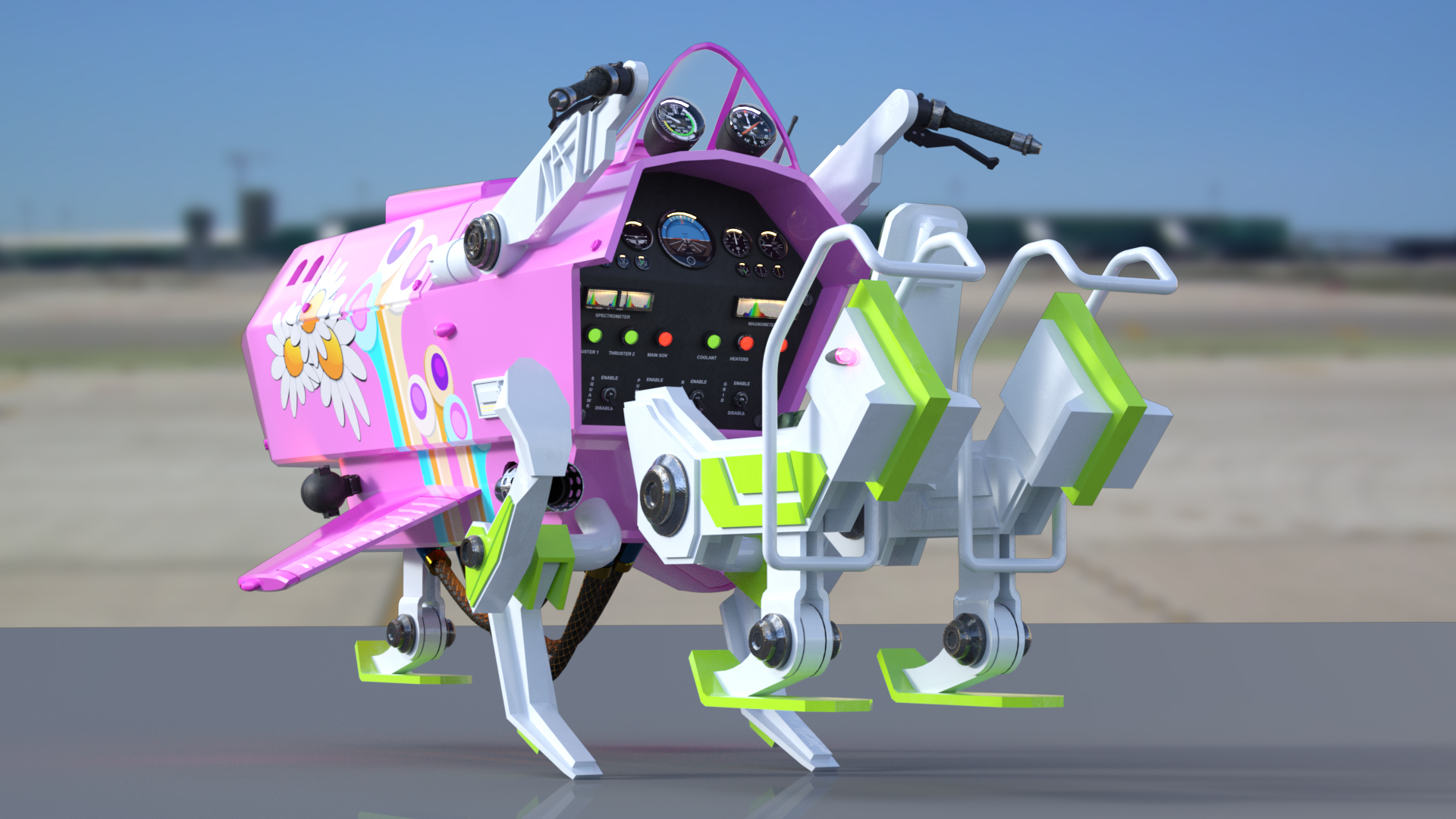 Sci-Fi Jumper Vehicle - Texture Pack | Daz 3D