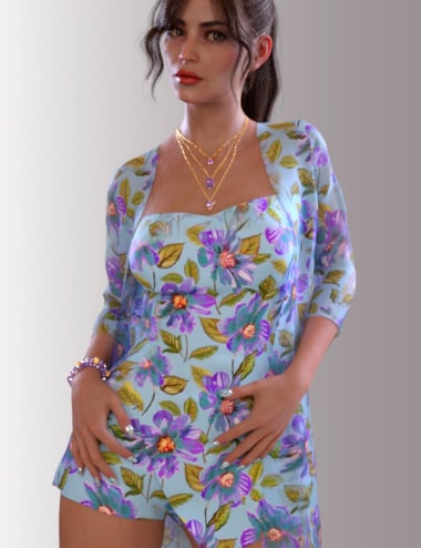 dForce Libby Holiday Outfit for Genesis 8 Females | Daz 3D