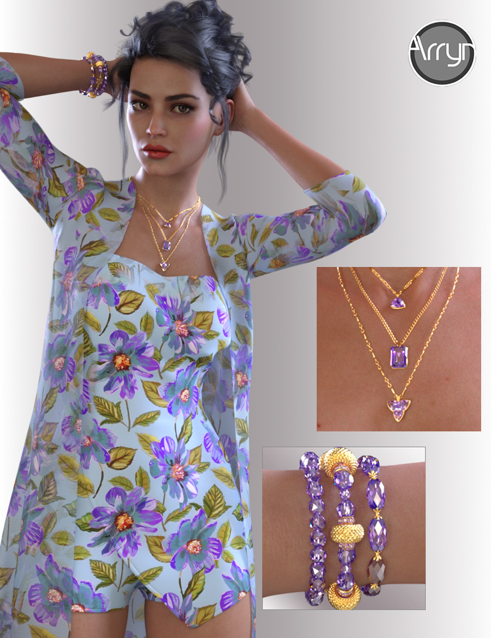 dForce Libby Holiday Outfit for Genesis 8 Females | Daz 3D