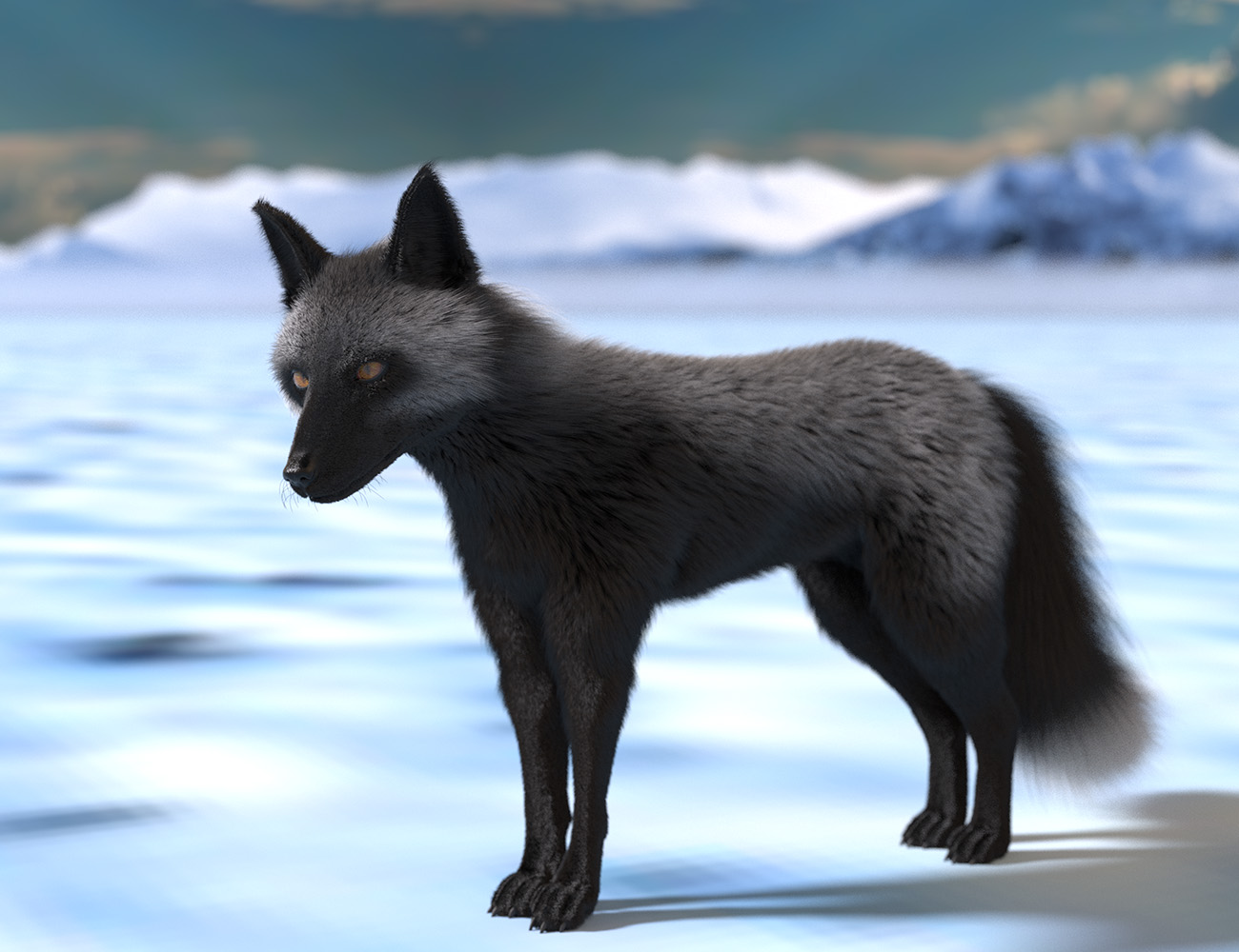 Oso Fox for Daz Dog 8 with dForce Hair | Daz 3D