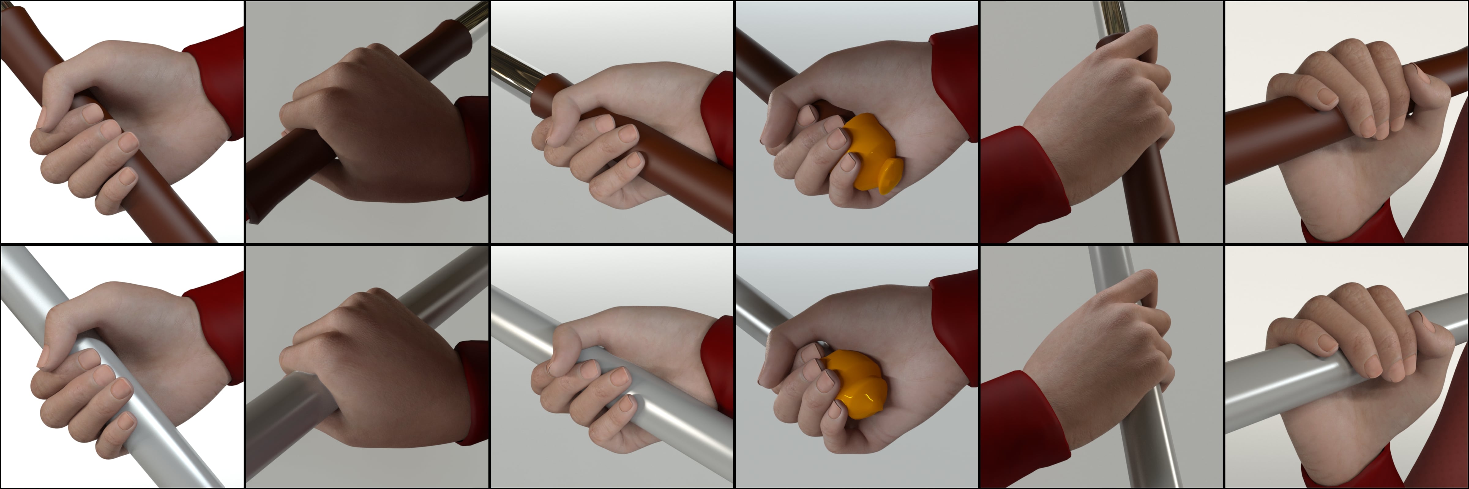 Blade Hand Poses and Props for Genesis 8 | Daz 3D