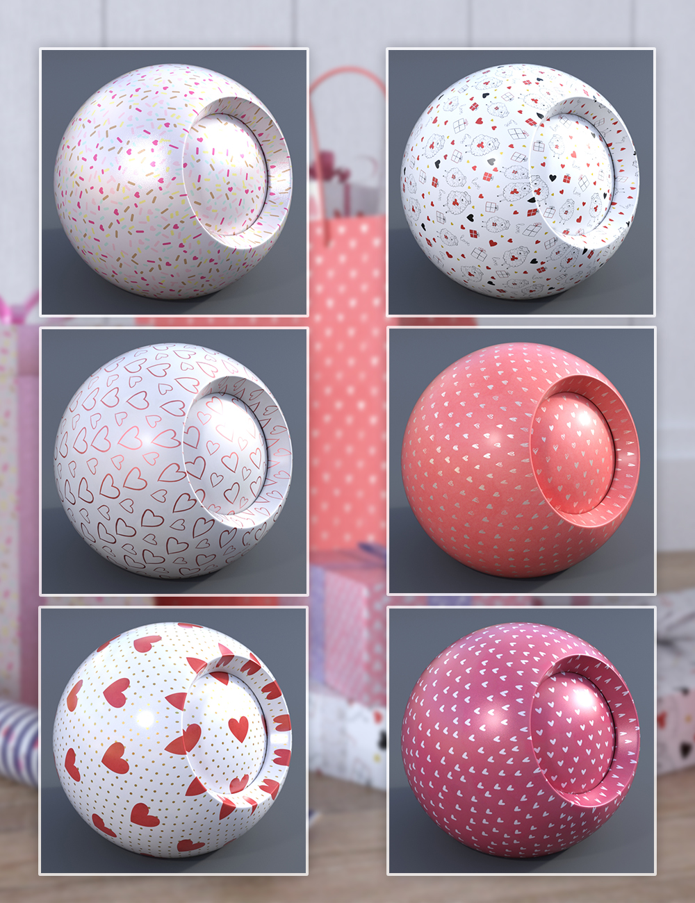 Wrapping Paper: Romantic | Daz 3D
