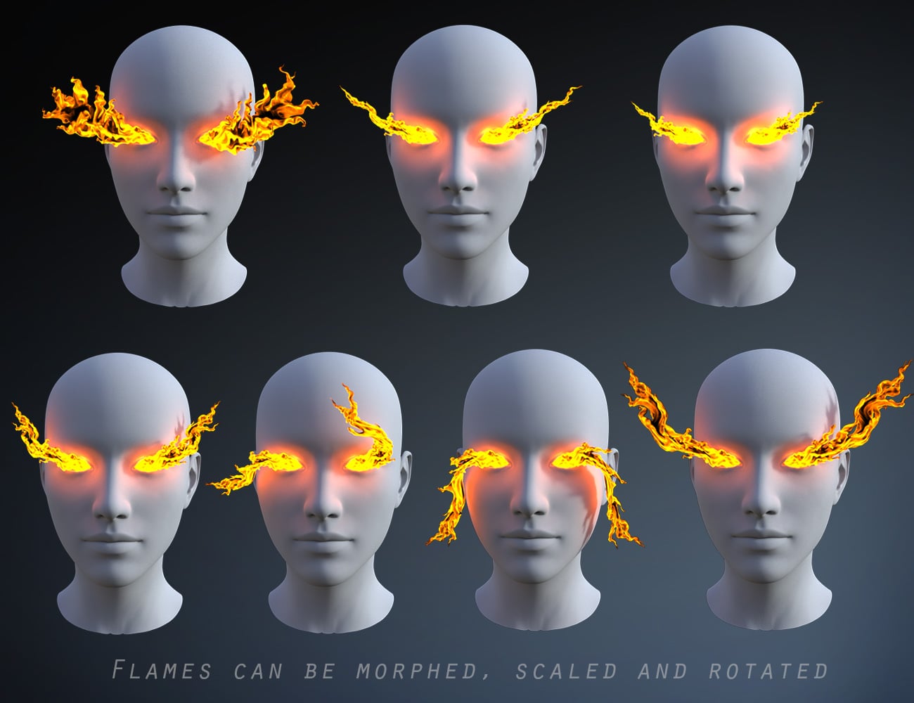 Superhero Eyes and Face FX for Genesis 8 Females | Daz 3D