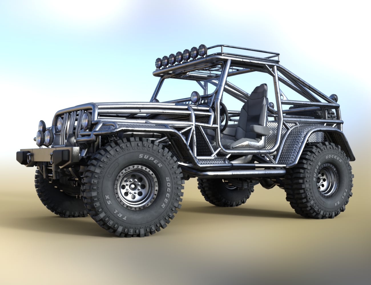 Snake Wrangler Truck | Daz 3D