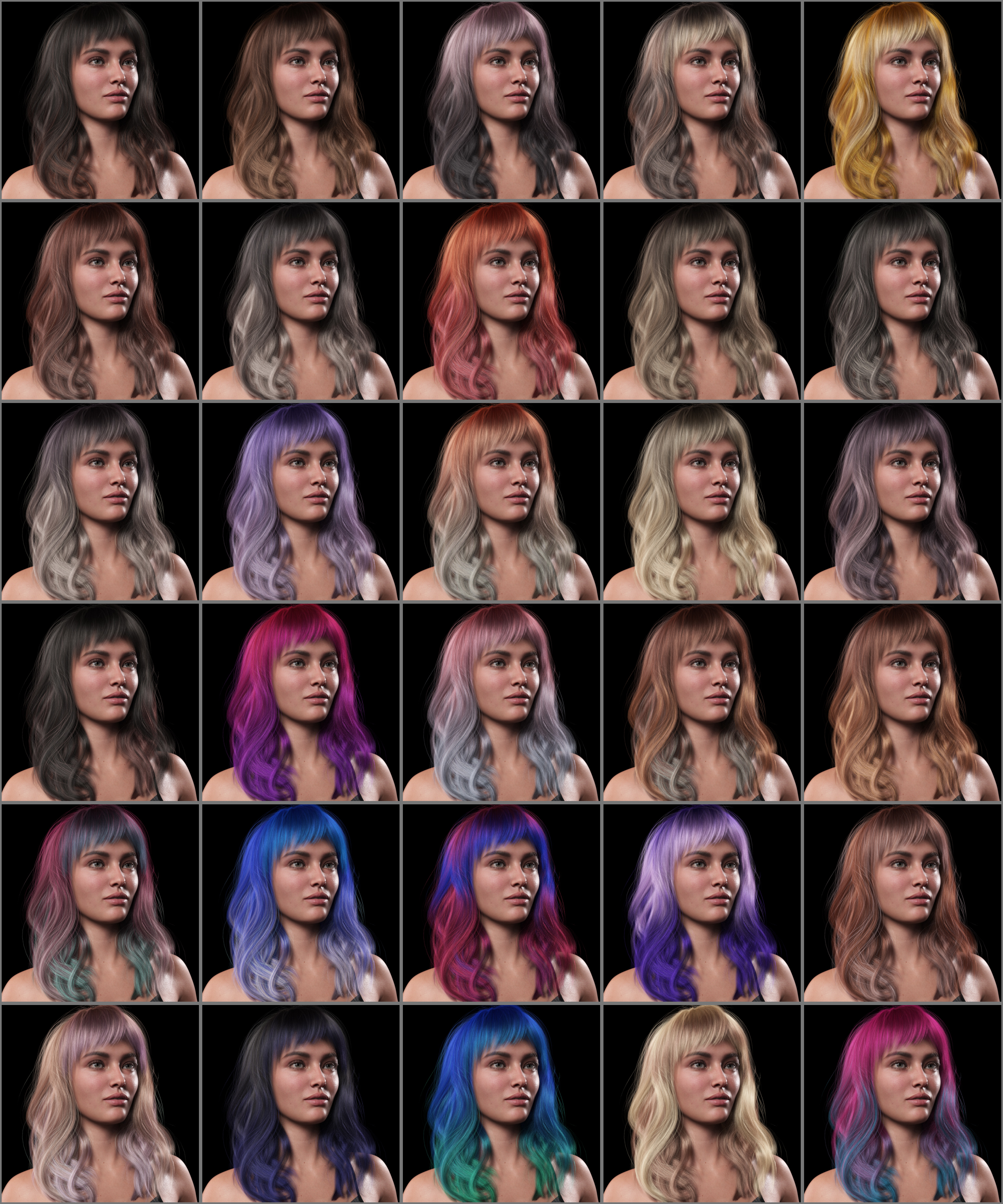 2021-02 Hair Texture Expansion | Daz 3D