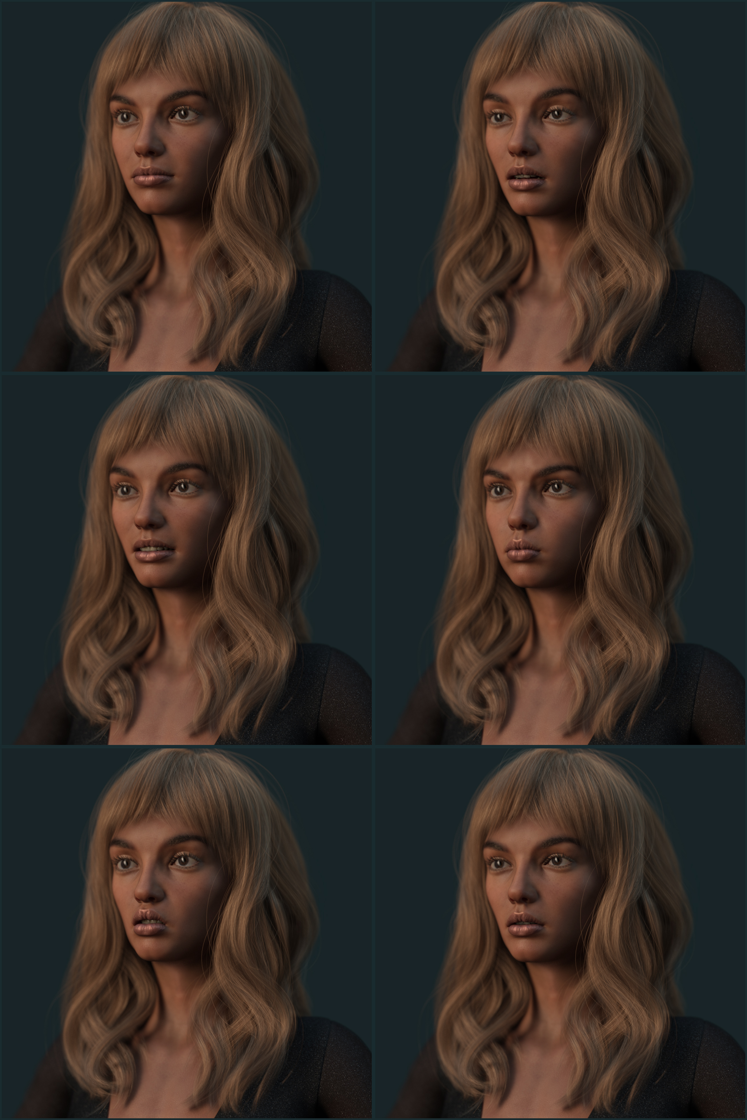 Render RY Inessa - Lights, Expressions and Cameras | Daz 3D