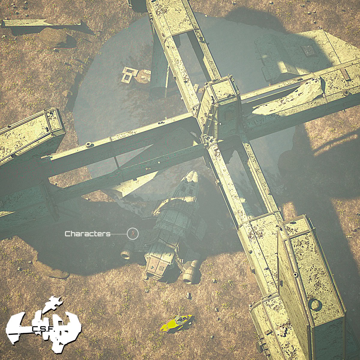 Cargo Ship Fallen | Daz 3D