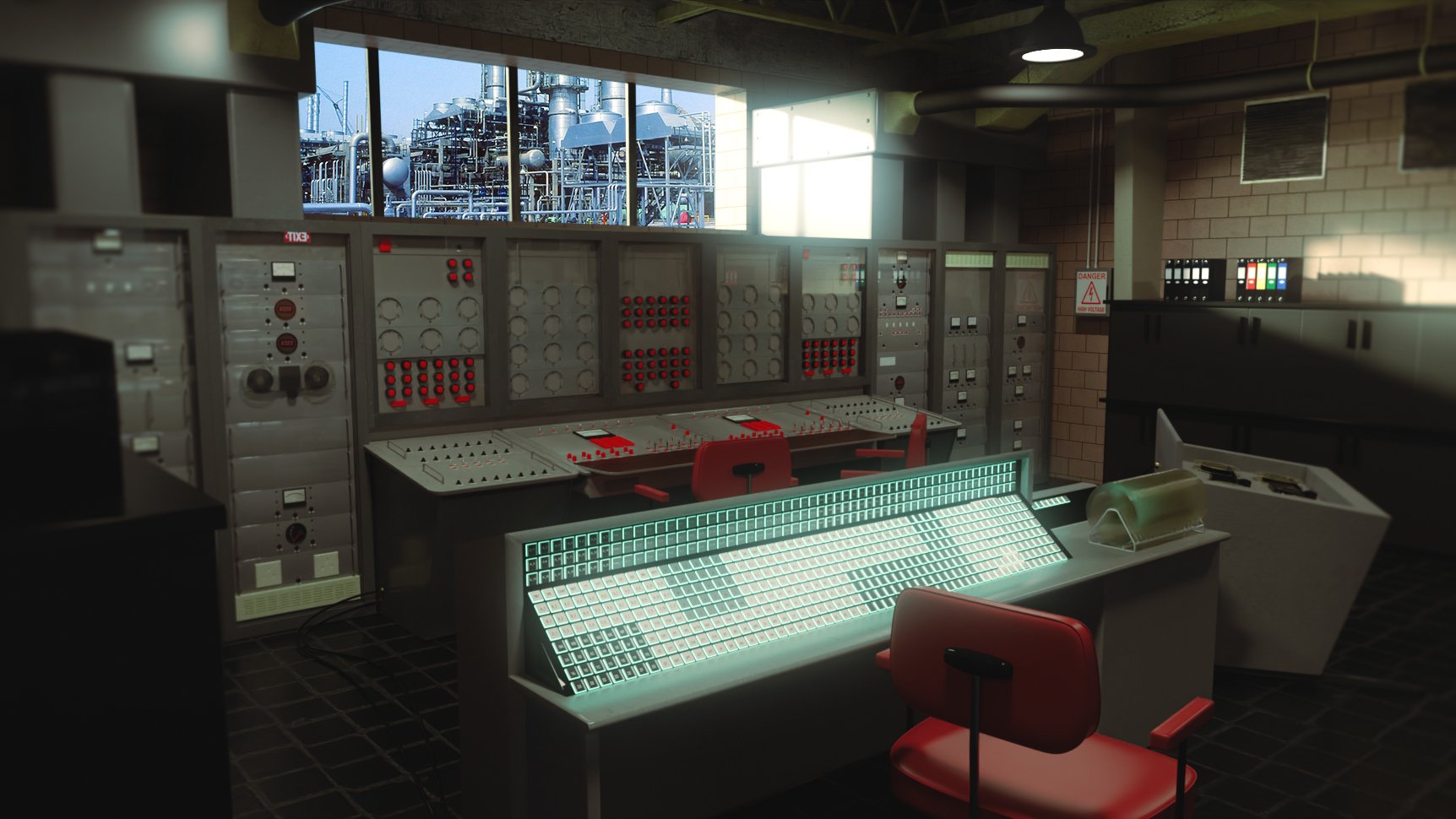 Retro Control Room | Daz 3D