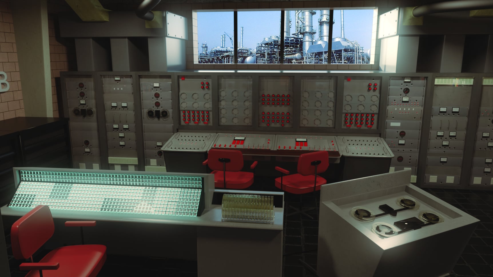 Retro Control Room | Daz 3D