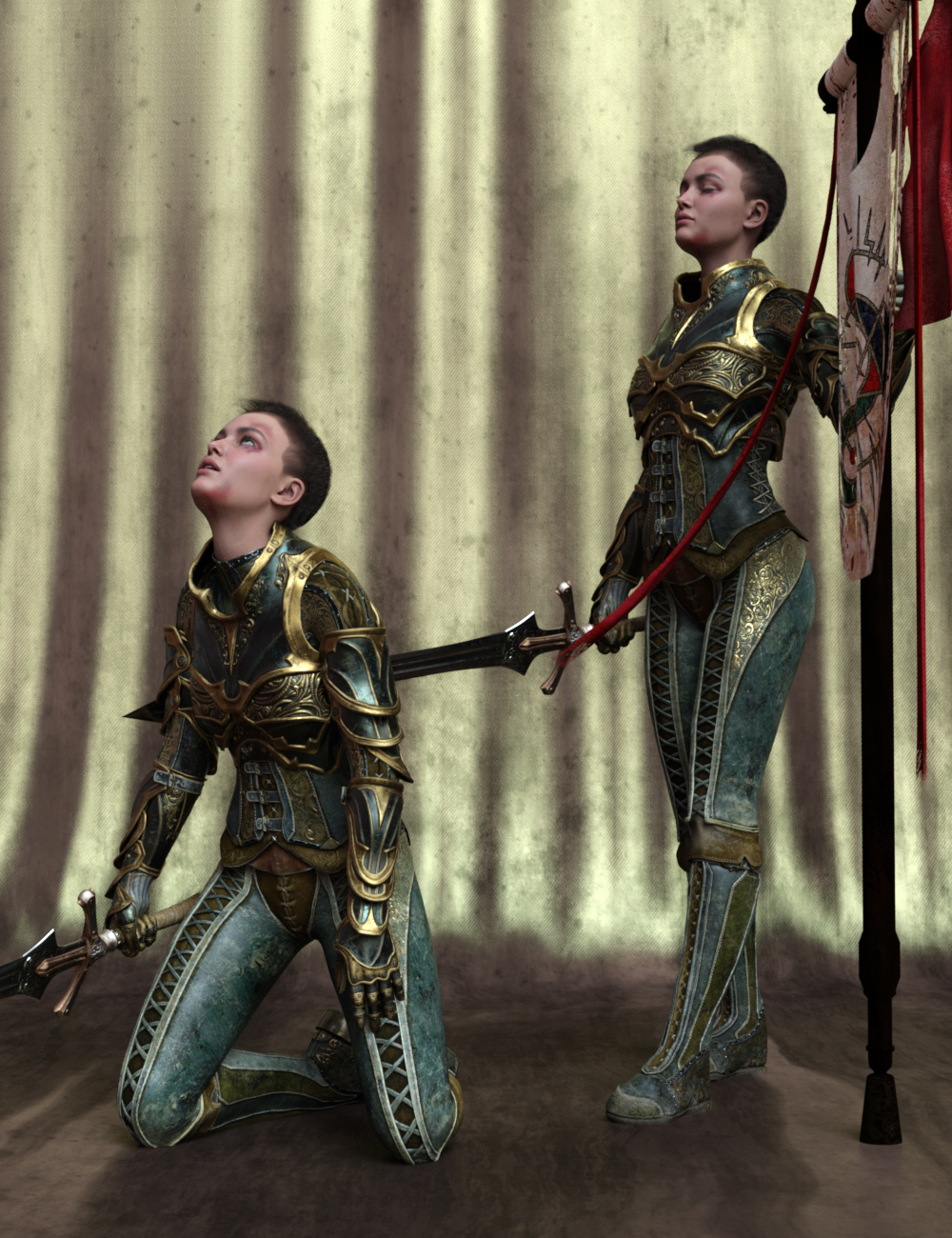 Joan Poses for Genesis 8.1 Female | Daz 3D