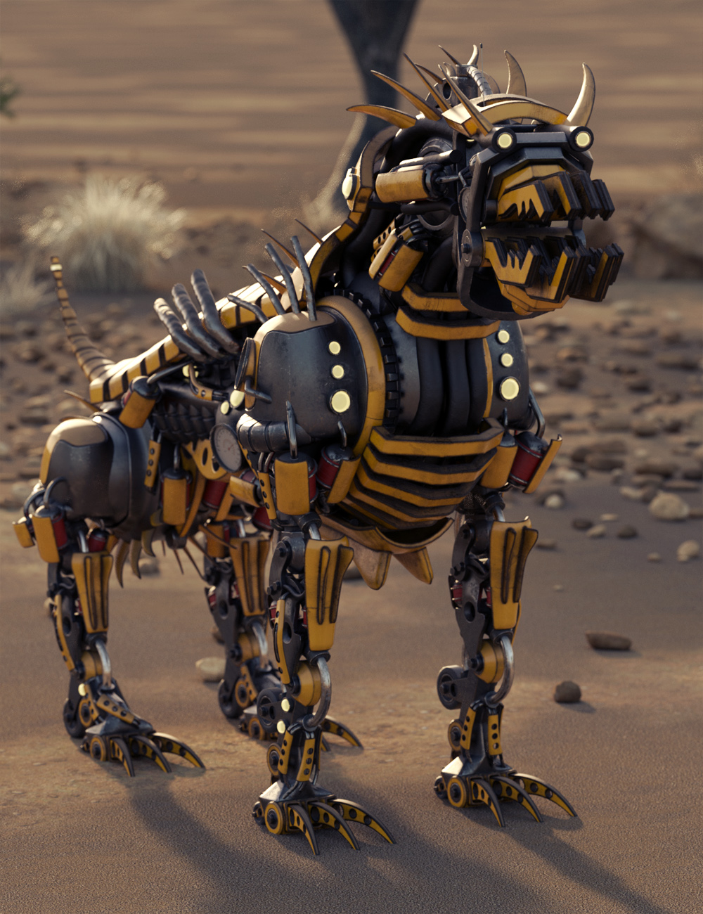 Uniforms for Steampunk Attack Dog | Daz 3D