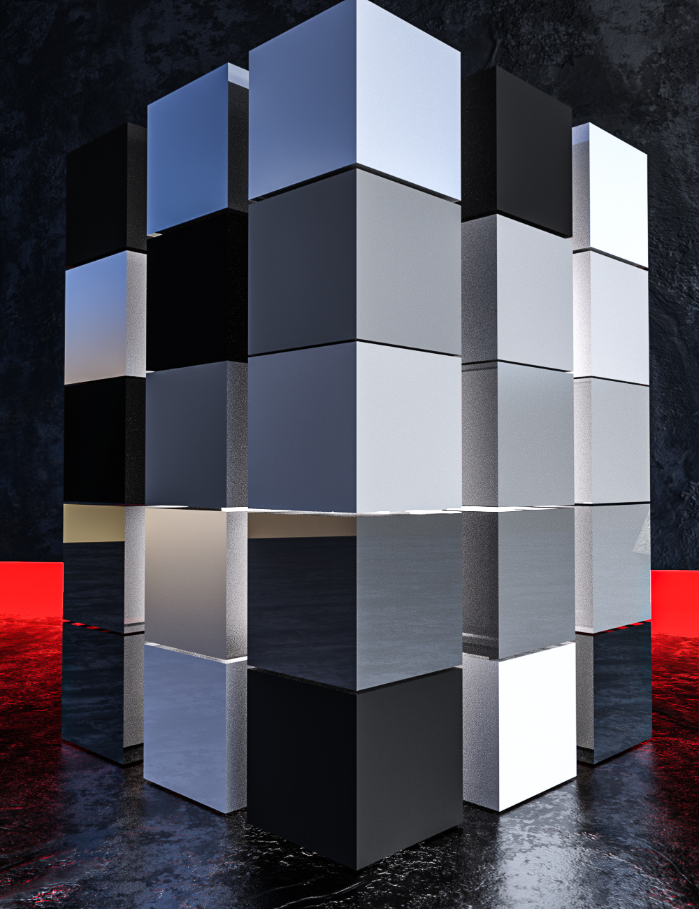 Iray Hard Surface Shaders Volume One 52 Shades Of Grey | Daz 3D