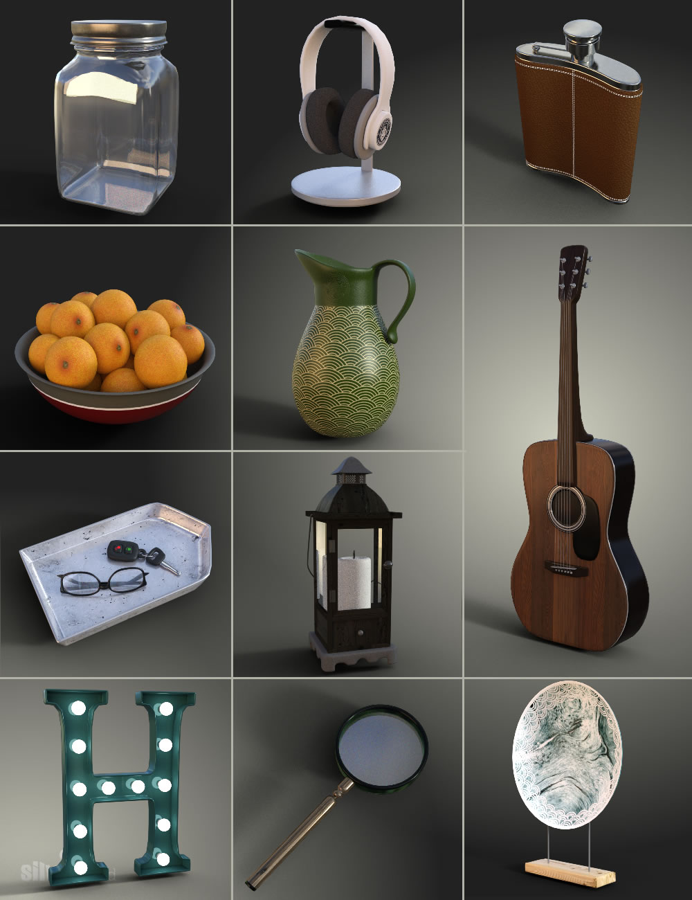 Collection of Decor Objects | Daz 3D