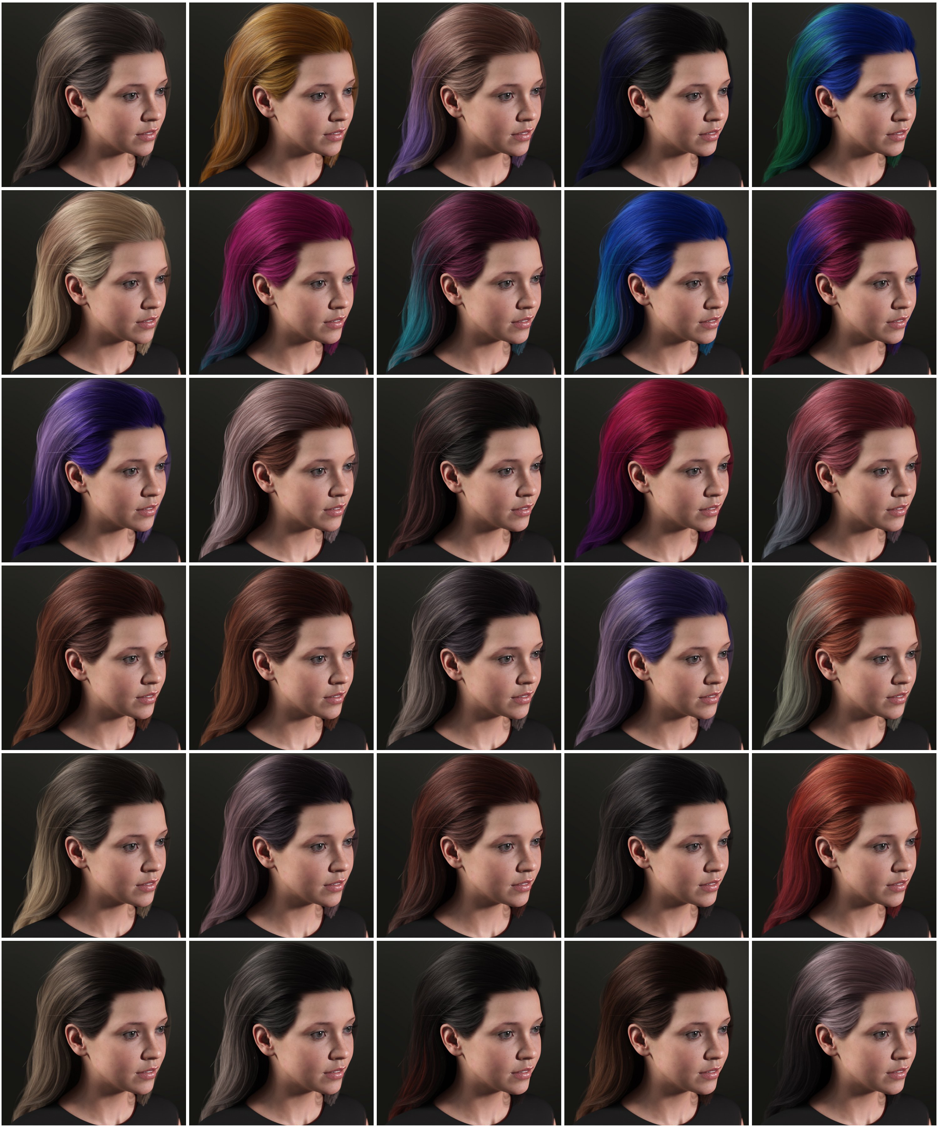 2021-04 Hair Texture Expansion | Daz 3D