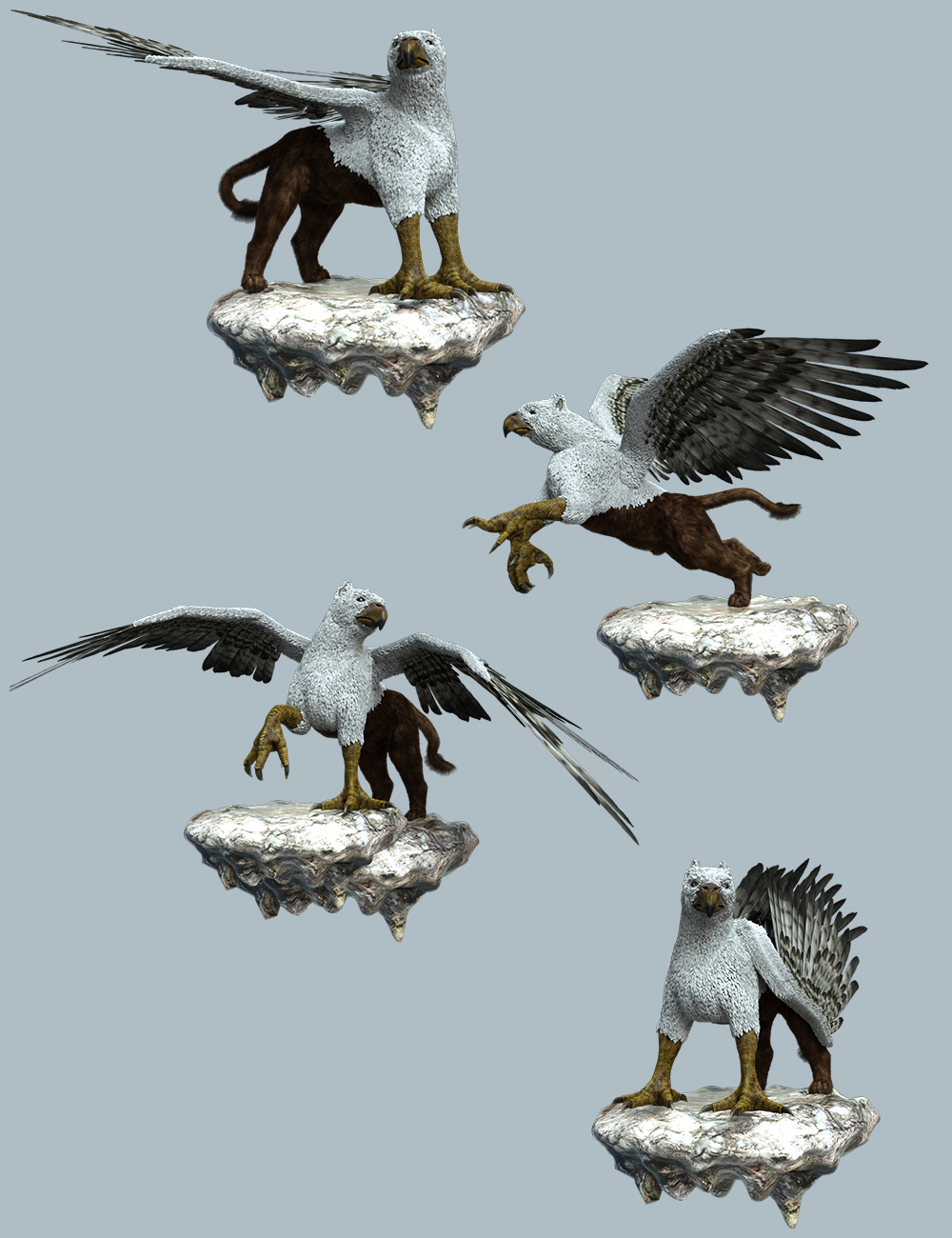 Grypho Hierarchical Poses for the Griffin | Daz 3D