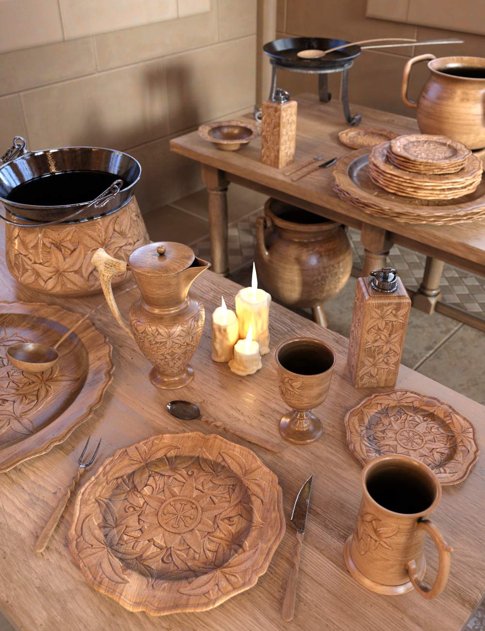Kitchenware Collection | Daz 3D