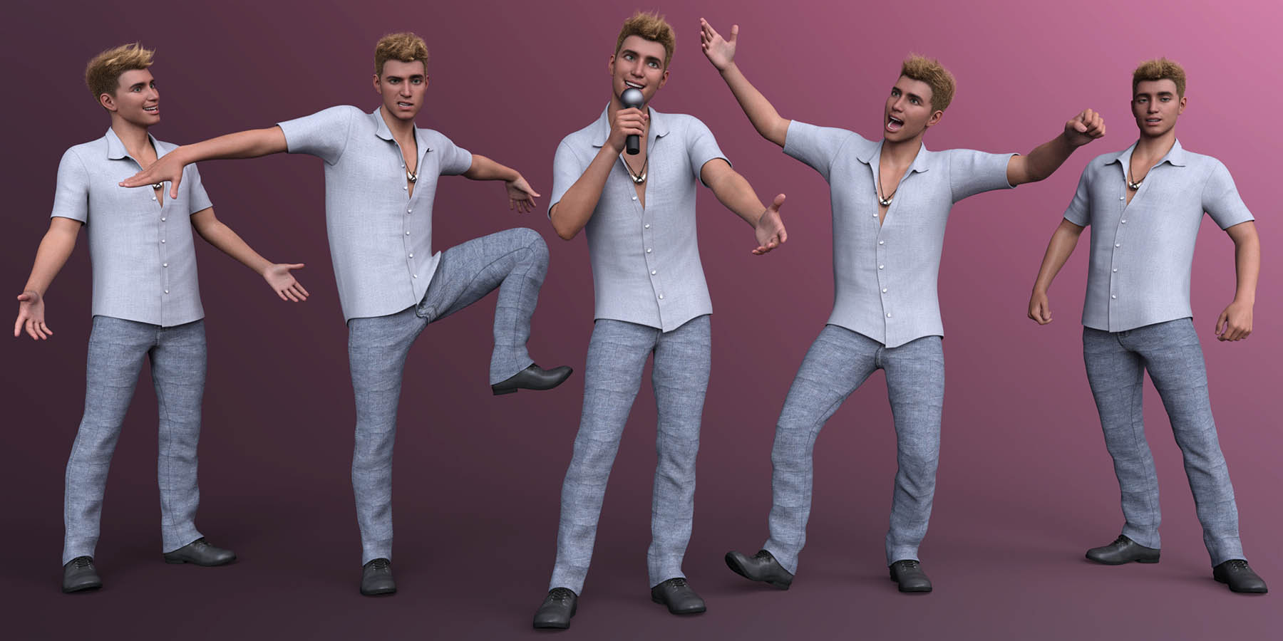 CDI Comedian Poses for Genesis 8.1 Male | Daz 3D