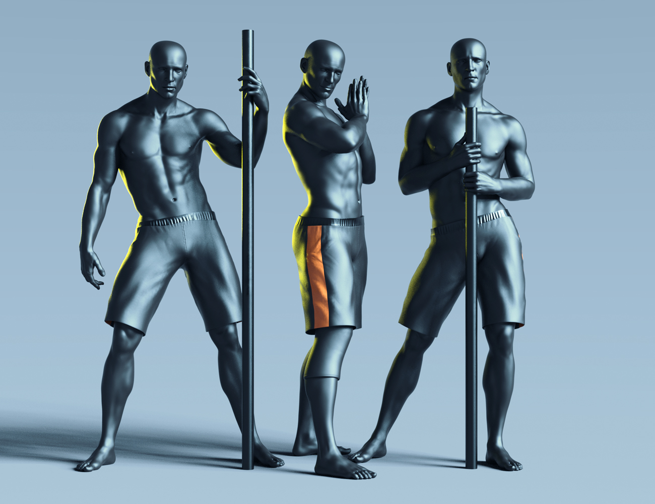 Still Standing Poses for Genesis 8 Male | Daz 3D