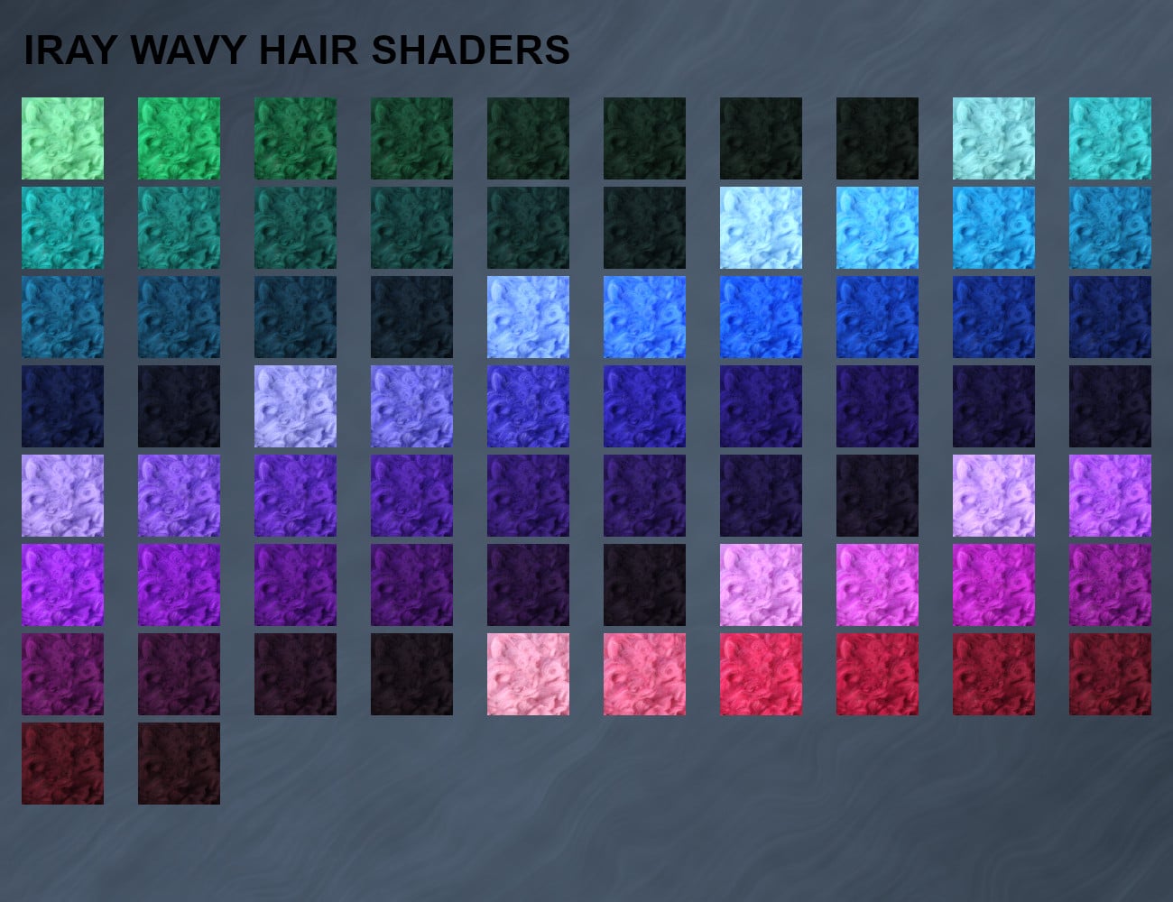 FSL Realistic Hair Shaders for Iray and Filament | Daz 3D