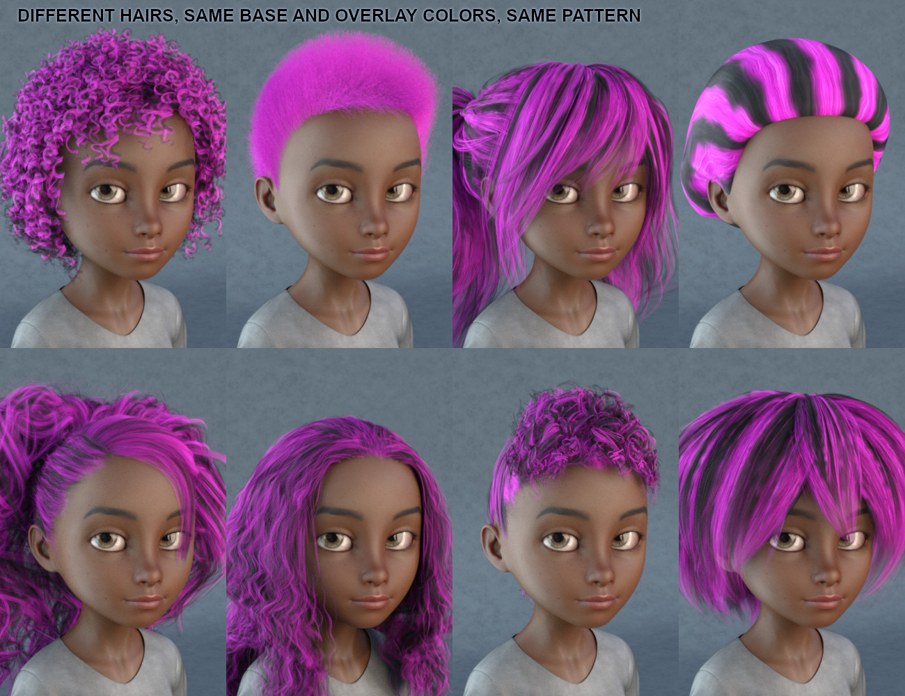 FSL Realistic Hair Shaders for Iray and Filament | Daz 3D
