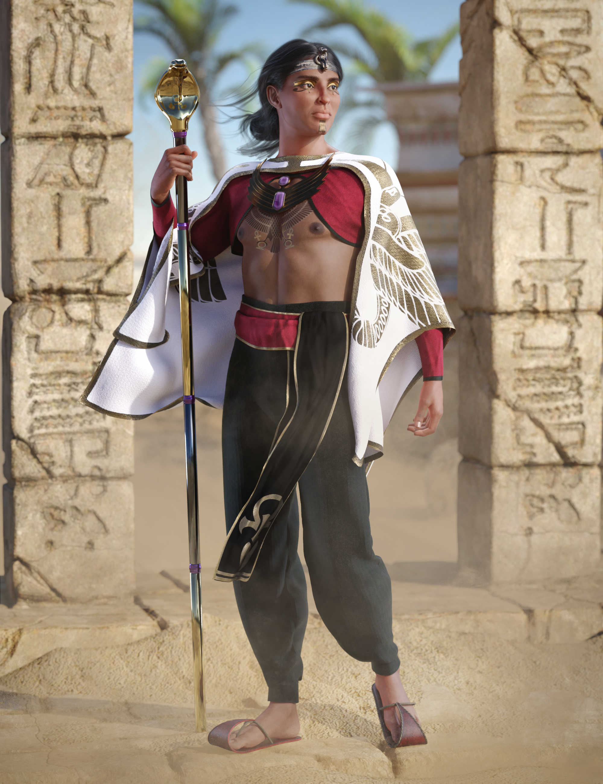 Cleopatra's Royal Vizier Bundle | Daz 3D