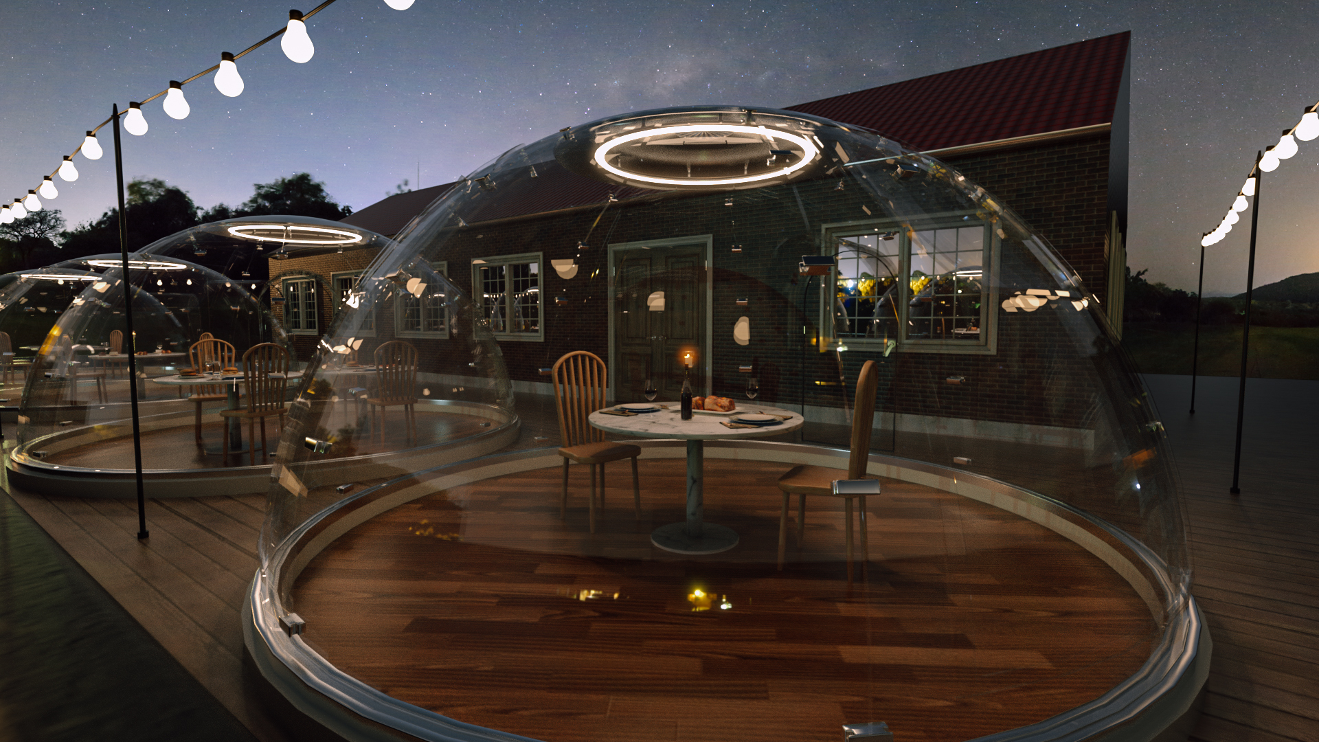 Social Distance Restaurant | Daz 3D