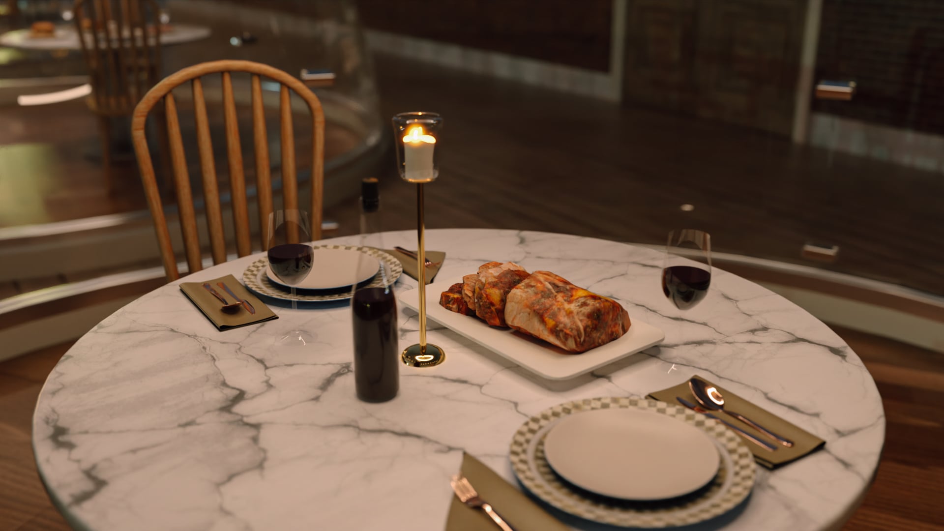 Social Distance Restaurant | Daz 3D