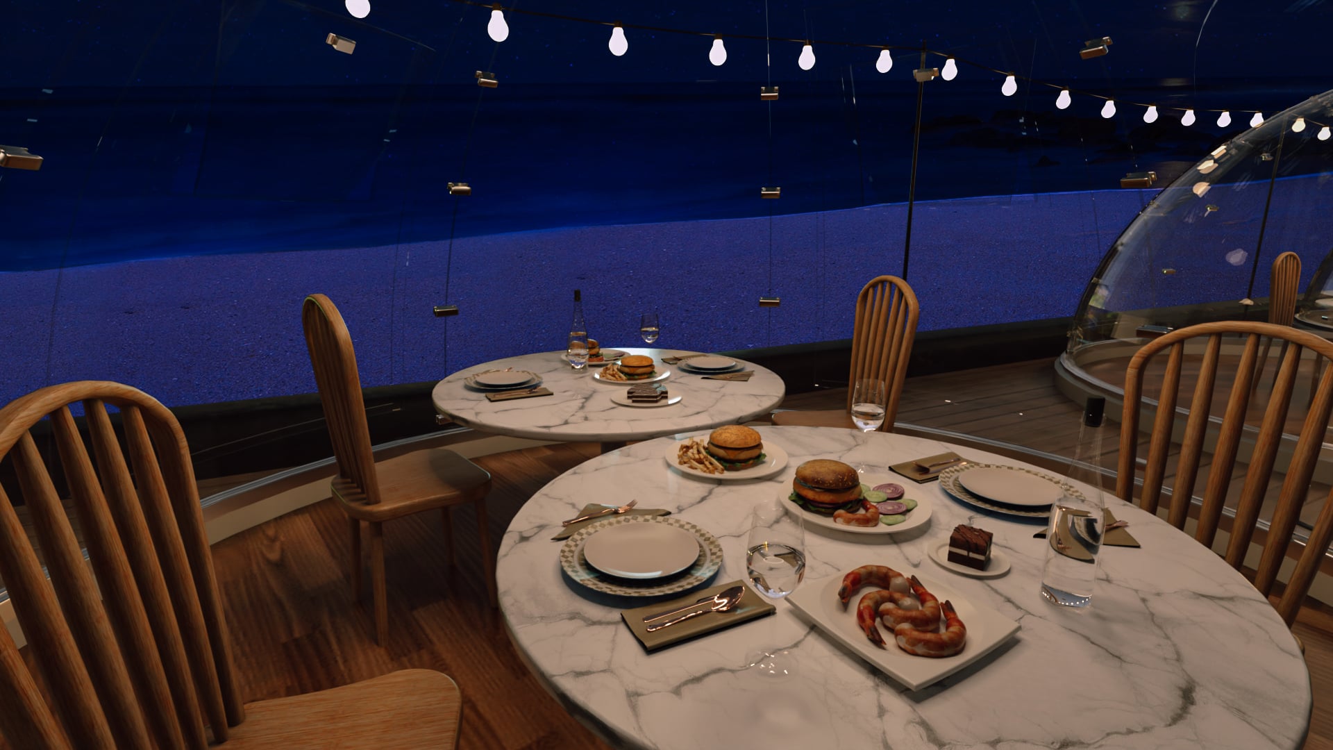 Social Distance Restaurant | Daz 3D
