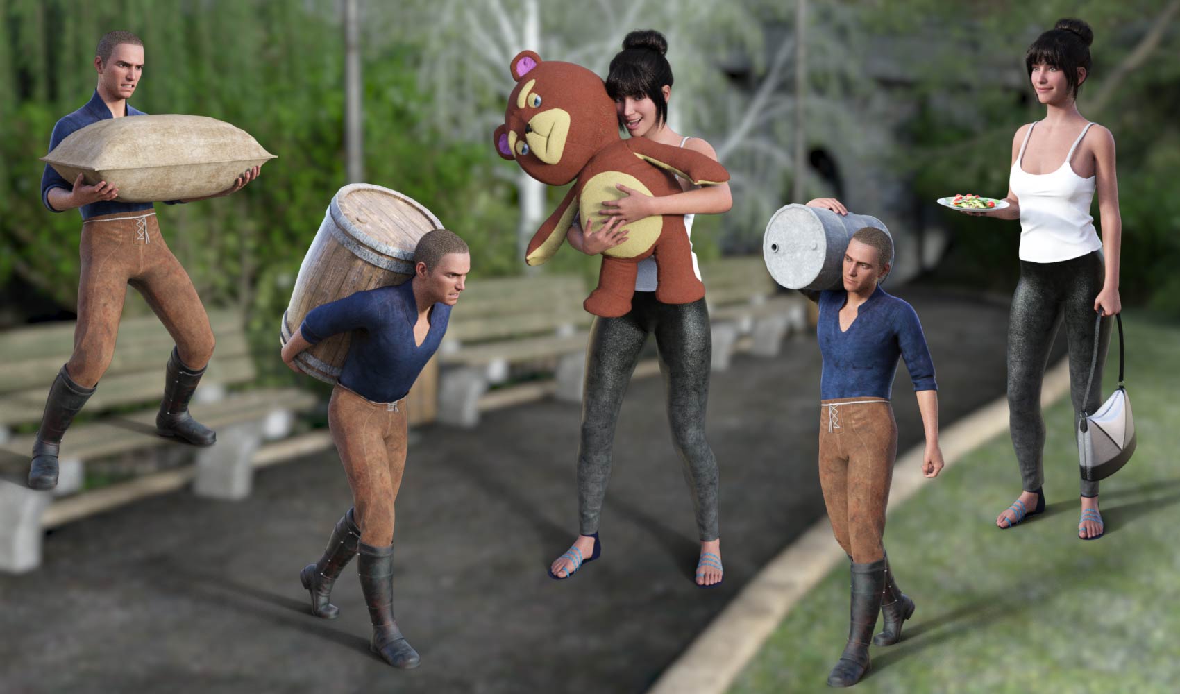 Carry It - Poses for Genesis 8.1 | Daz 3D