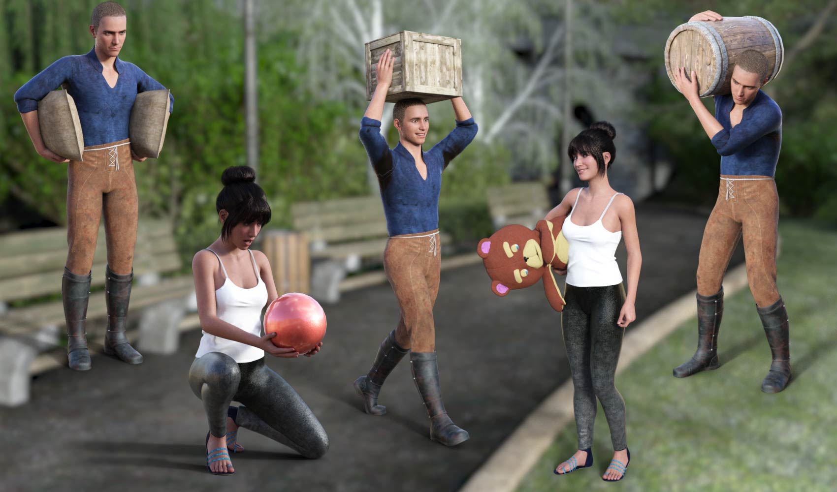Carry It - Poses for Genesis 8.1 | Daz 3D