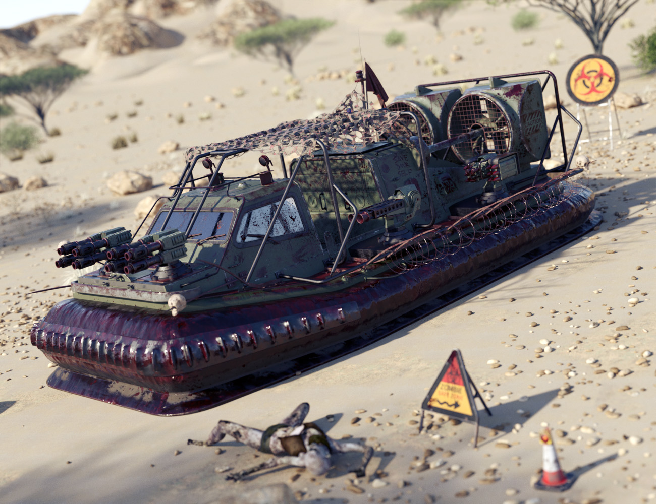 Z Rescue Hovercraft | Daz 3D