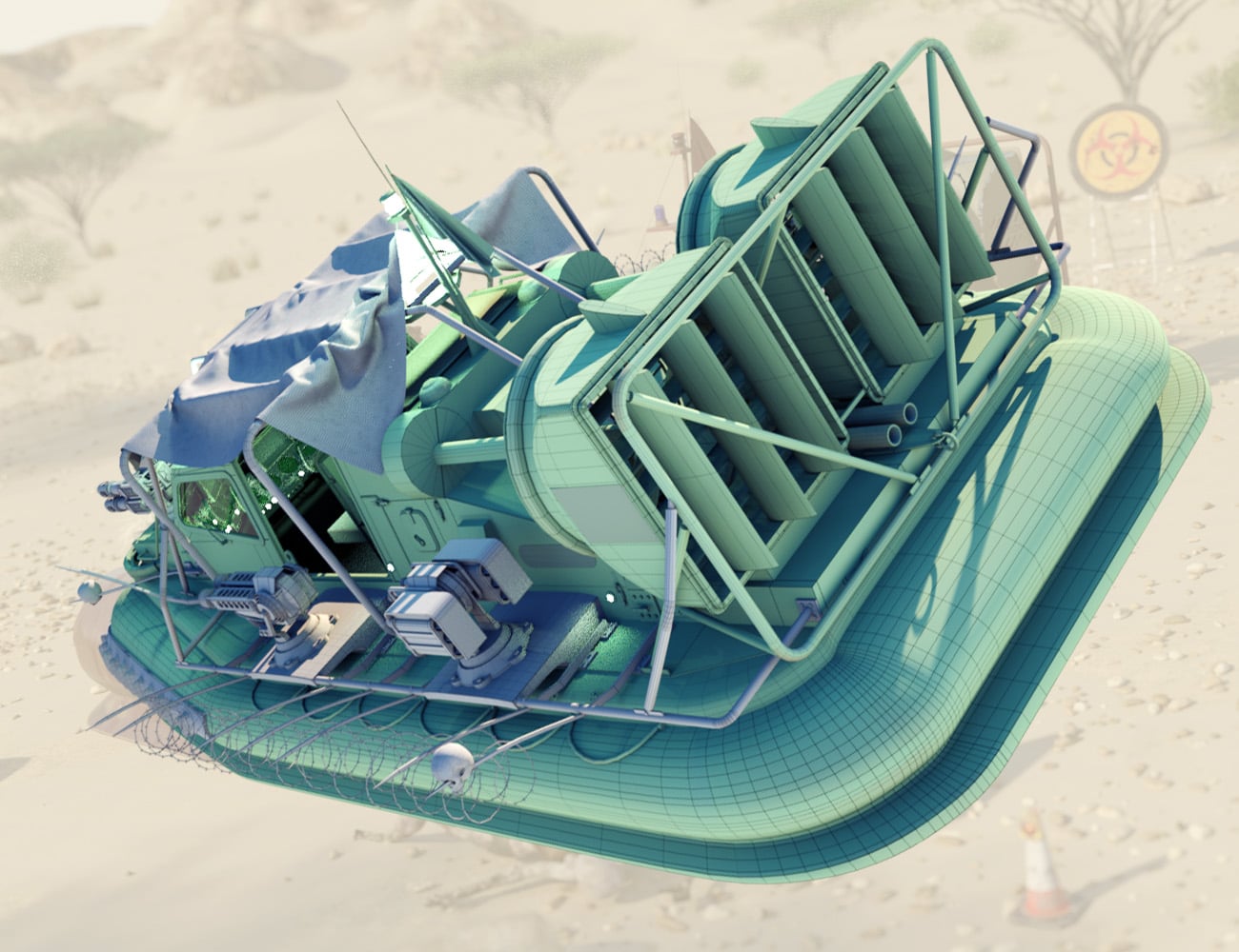 Z Rescue Hovercraft | Daz 3D