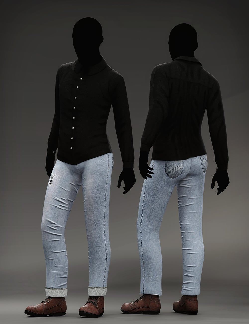dForce Casual Flannel Textures | Daz 3D
