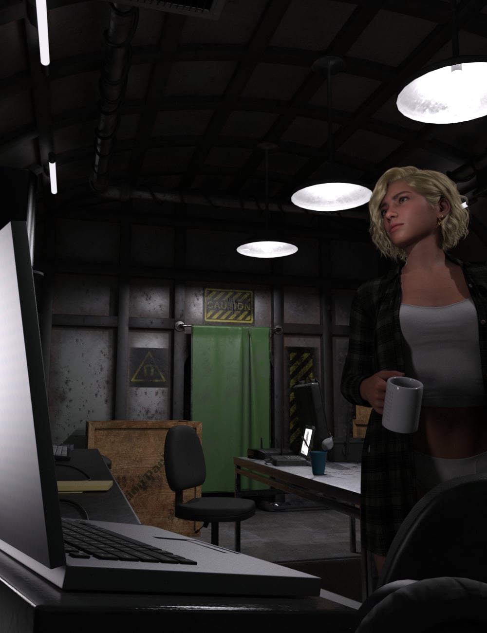 FG Hacker Bunker | Daz 3D