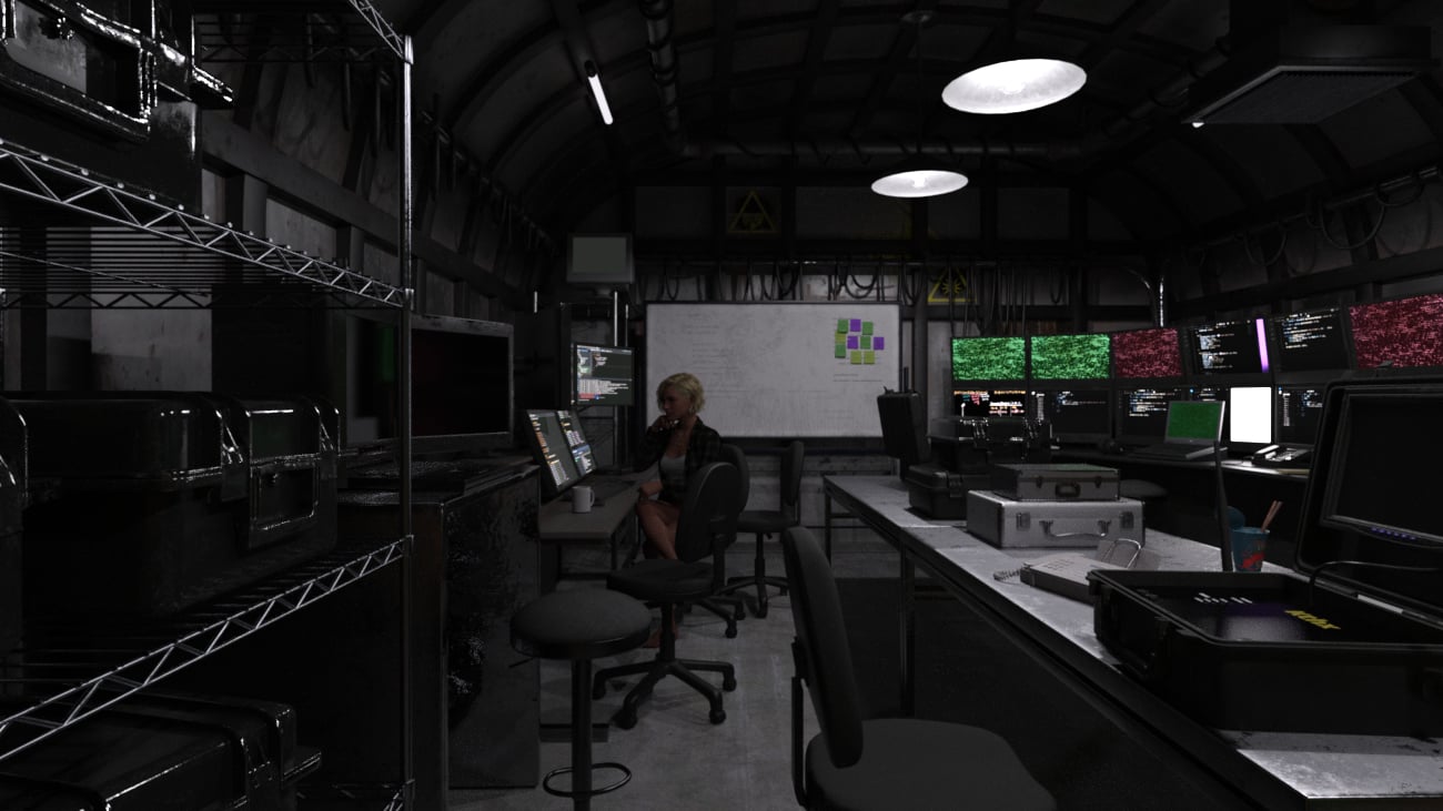 FG Hacker Bunker | Daz 3D