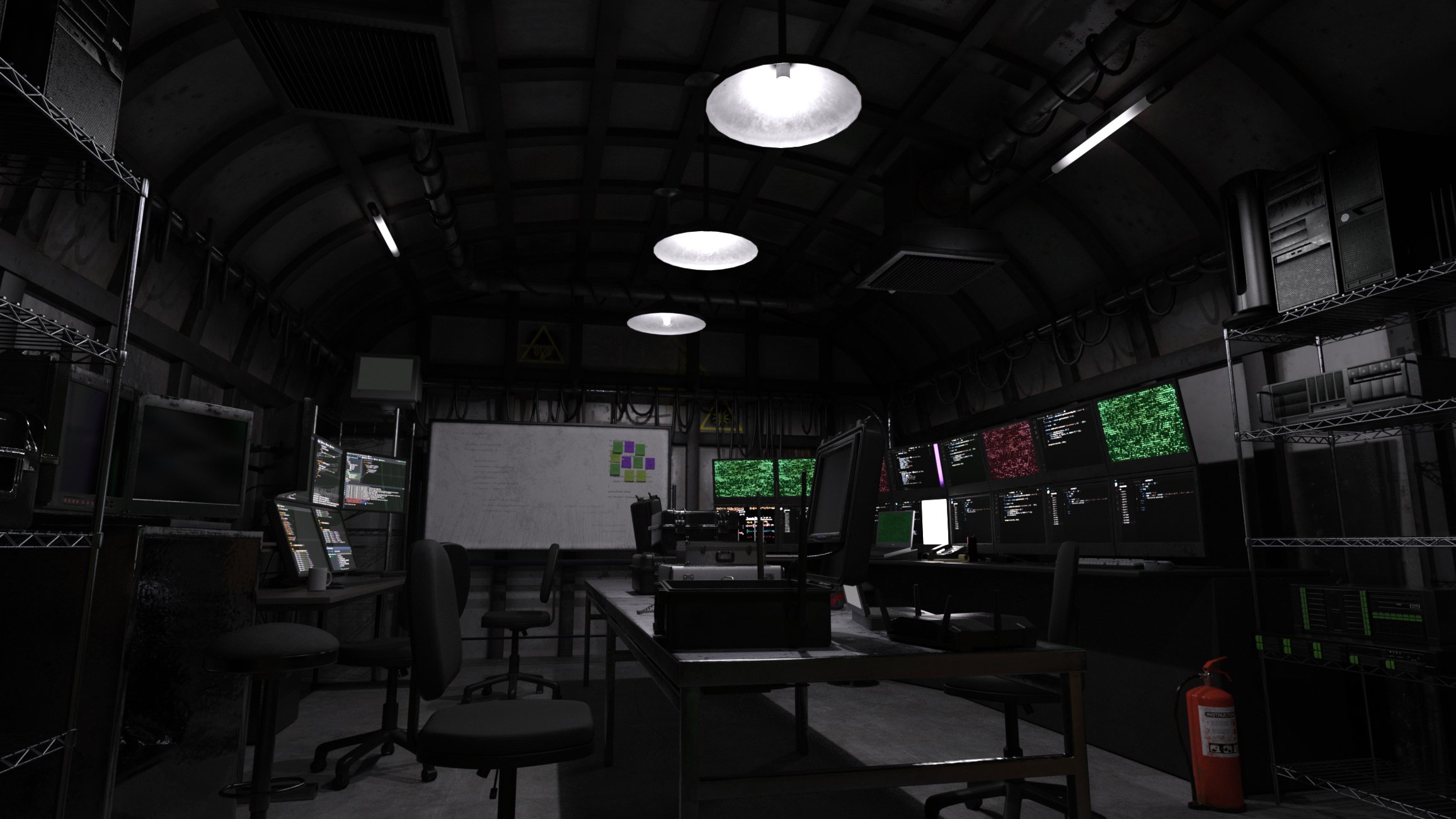 FG Hacker Bunker | Daz 3D