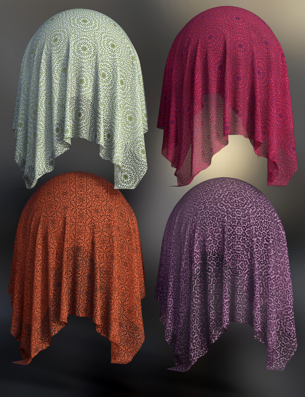 Sheer Lace Fabric Iray Shaders | Daz 3D