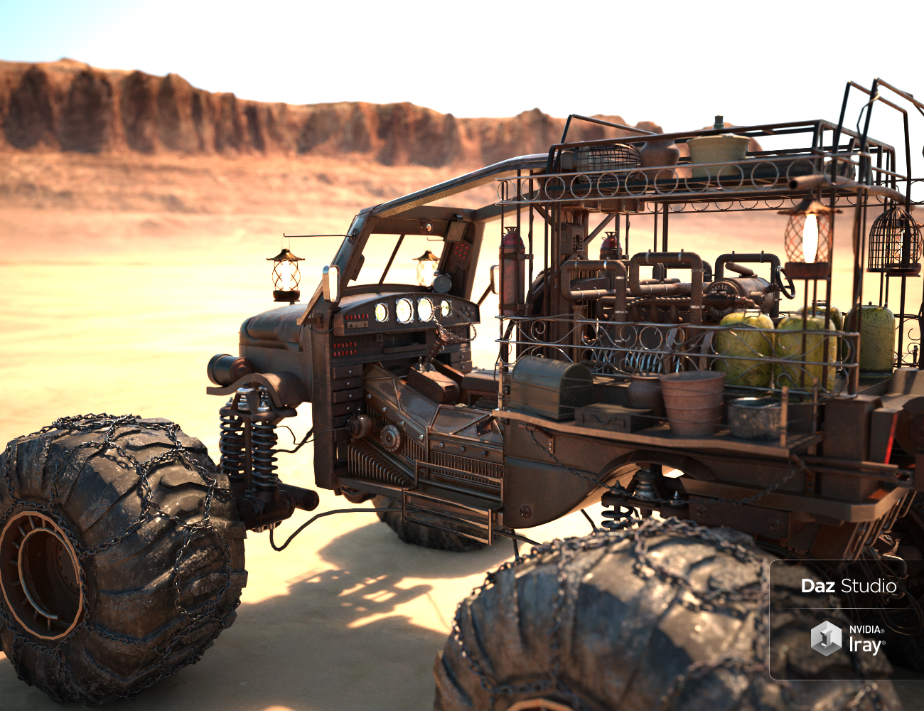Wasteland Offroader | Daz 3D