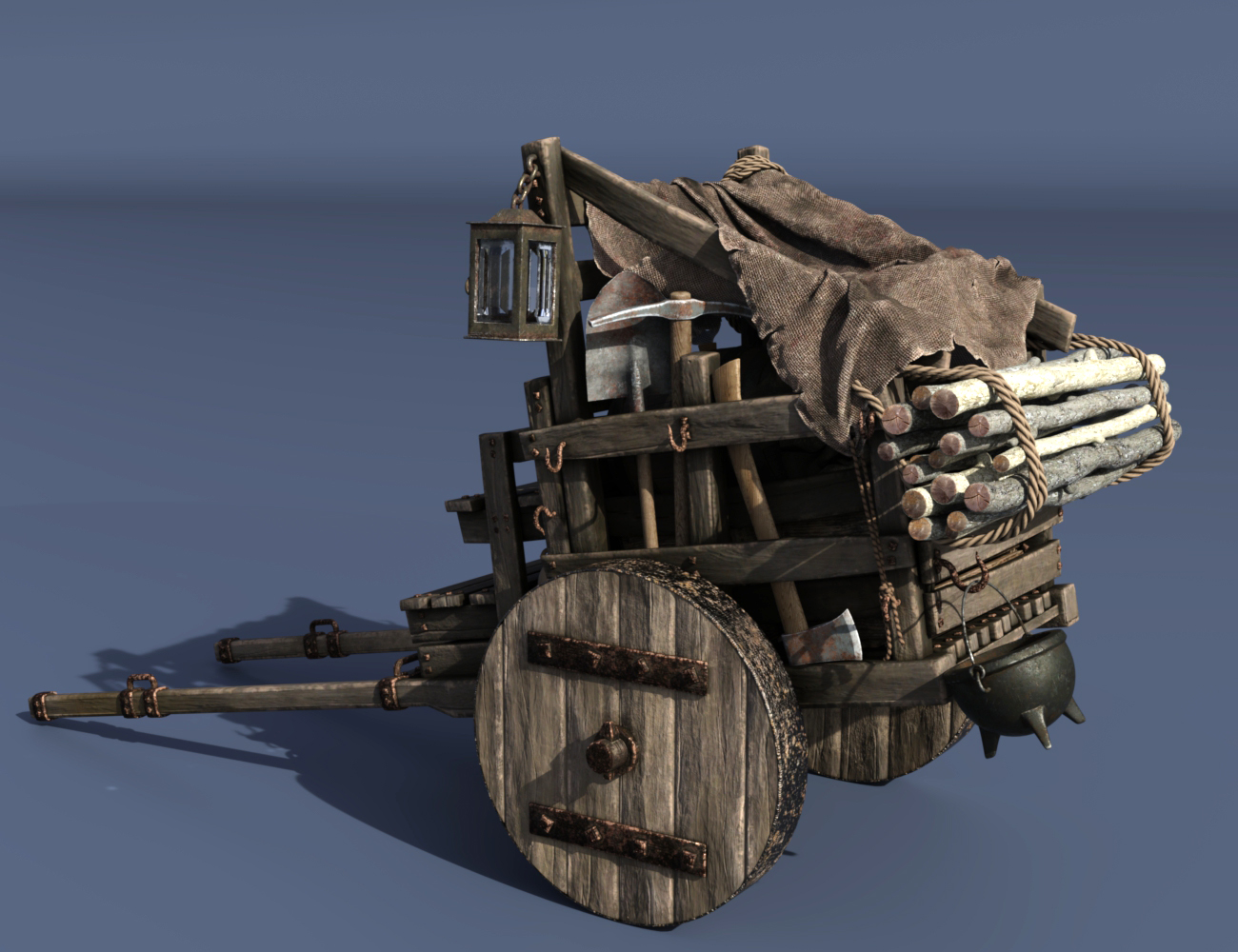 Pig Cart | Daz 3D