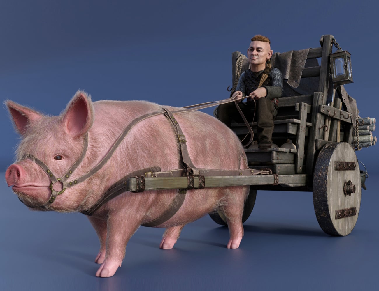 LoREZ Pig 2 Bundle | Daz 3D