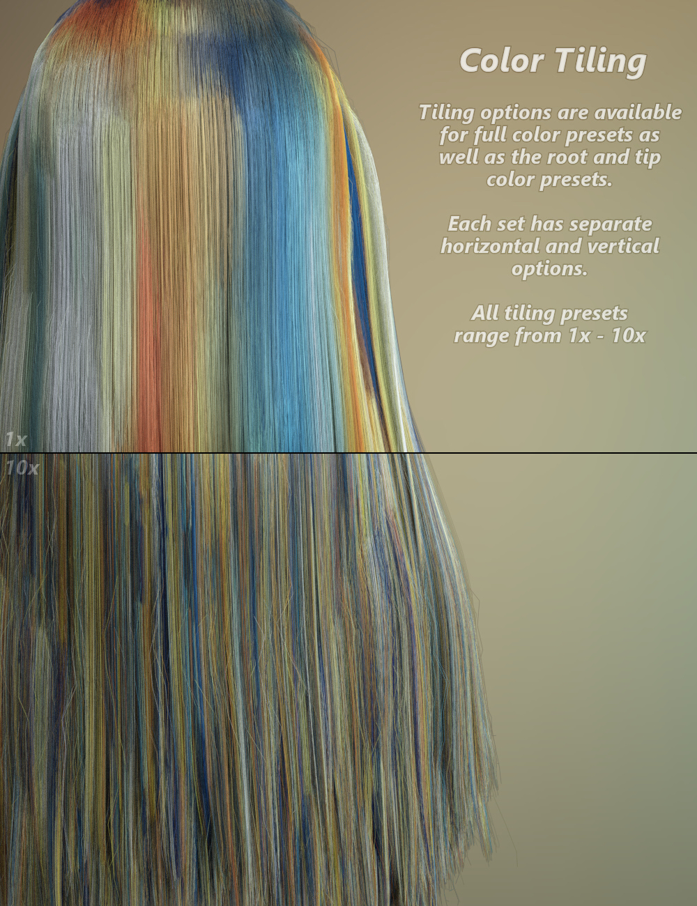 MMX Beautiful Blends for Strand Based Hair | Daz 3D